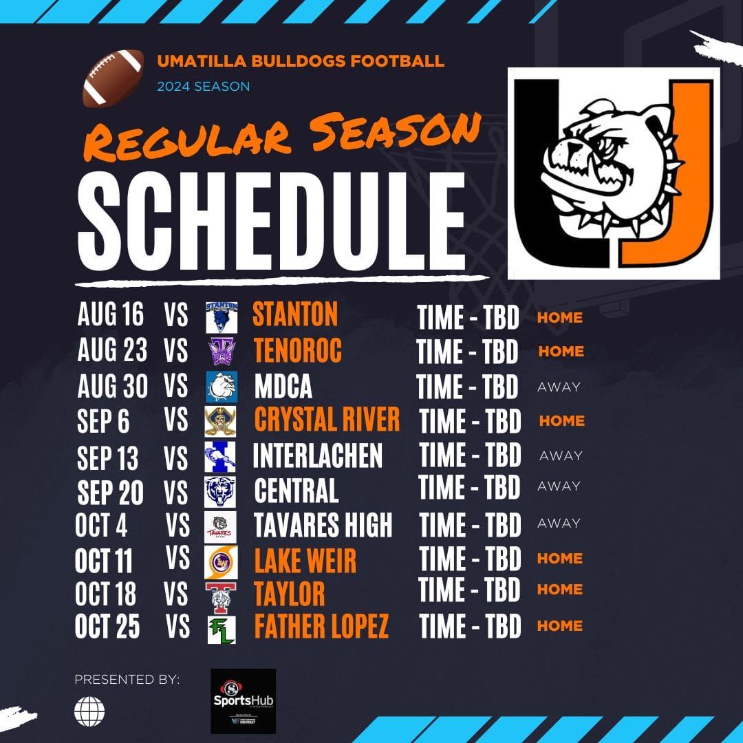 Umatilla High School Releases 2024 Football Schedule