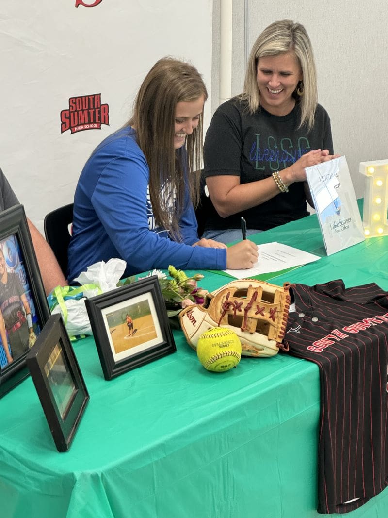 South Sumter High School Softball Stars Sign Commitment Letters